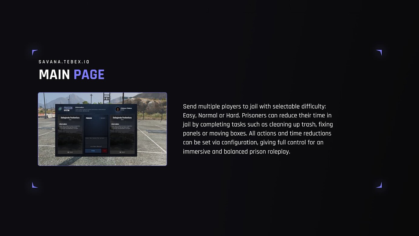[SAVANA] Prison (Jail System) [QB/ESX/QBOX] - FiveM Releases - Cfx.re ...