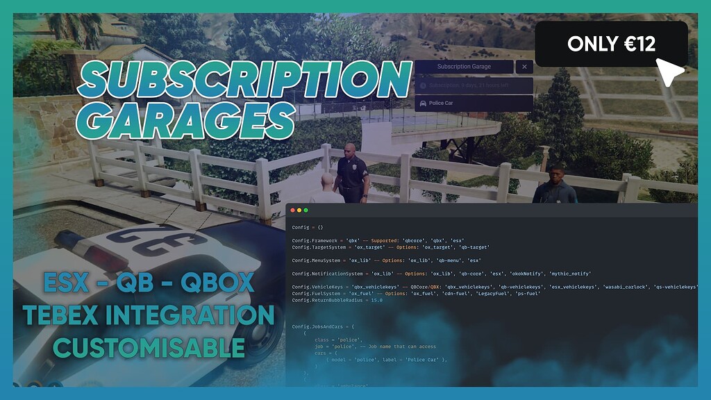 [PAID] [ESX/QBCORE/QBOX] Garage Monetisation Script - FiveM Releases ...