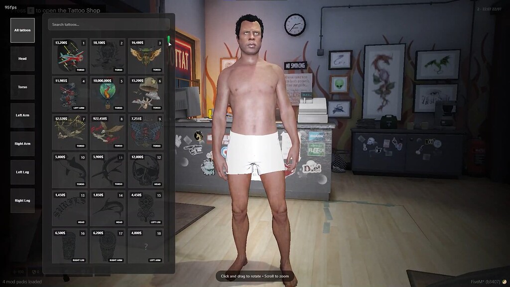 Tattoos Script - FiveM Releases - Cfx.re Community