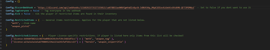 [PAID] [QBCore] Items Restrict - FiveM Releases - Cfx.re Community