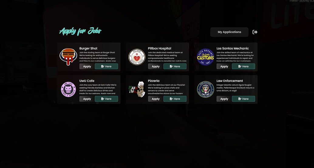 Job Application System | Ingame Forms Creator | [QB / ESX] - FiveM ...