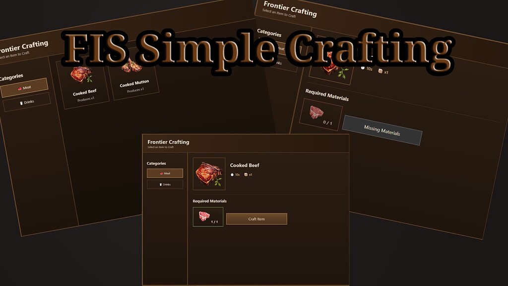 [RSG][FREE] Simple Crafting System - RedM Releases - Cfx.re Community