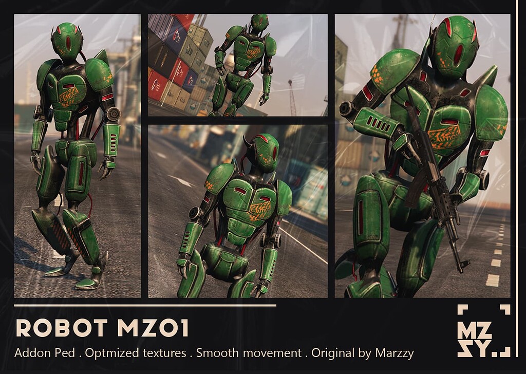 [ADDON PED] Robot MZ01 - FiveM Releases - Cfx.re Community
