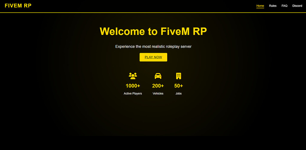 SirRezi_Website – Modern Server Website Template for FiveM v2 [Free] - FiveM Releases - Cfx.re ...