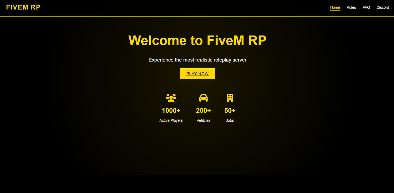 SirRezi_Website – Modern Server Website Template for FiveM v2 [Free ...