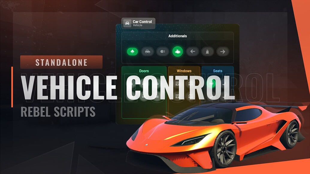 Rebel Vehicle Controls | Most Advanced Vehicle Control Menu [STANDALONE ...