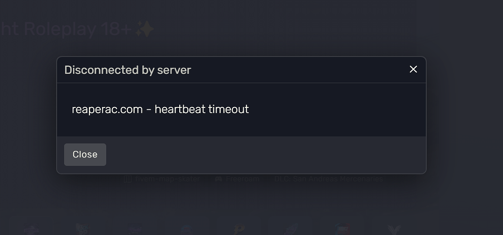 Keep getting disconnected from server "Account was unable to be verified by ^3reaperac.com^7 ...
