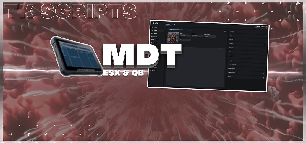 [ESX & QB] tk_mdt - MDT System (Police & EMS) - FiveM Releases - Cfx.re ...