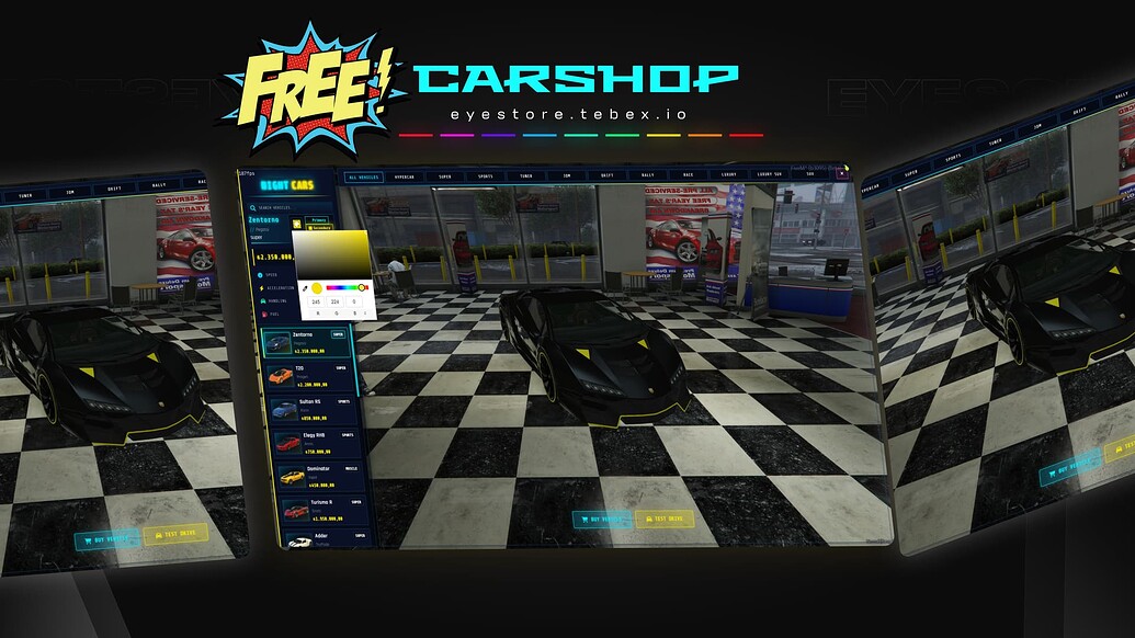 [FREE] FiveM Advanced Car Shop System - FiveM Releases - Cfx.re Community