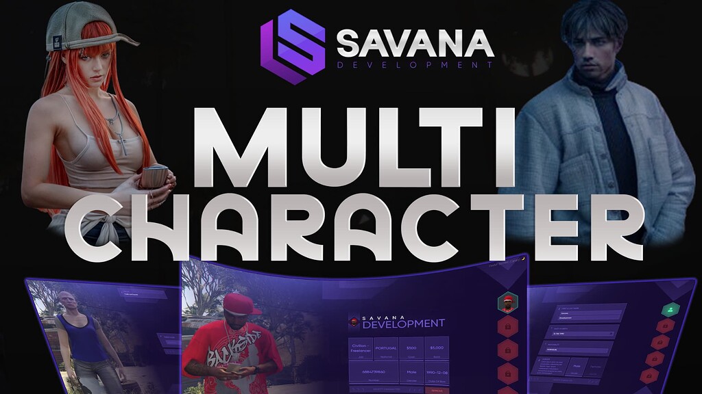 [SAVANA] Multicharacter [QB/ESX] - FiveM Releases - Cfx.re Community