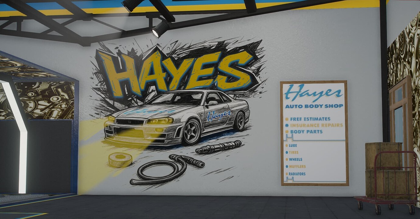 Hayes Auto Mechanic + Tow Yard MLO - FiveM Search