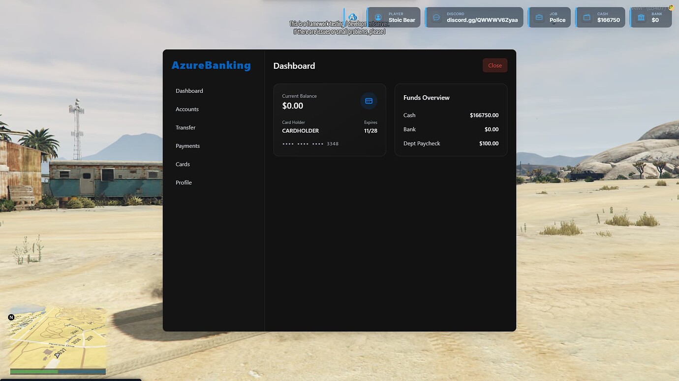Azure Framework | vMenu Framework | Money | Jobs | Addons - FiveM ...