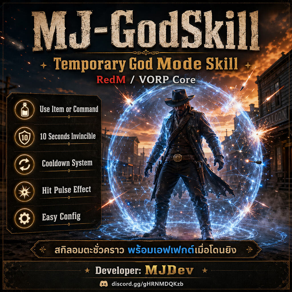 MJ-GodSkill (VORP | RSG | RedM) - RedM Releases - Cfx.re Community