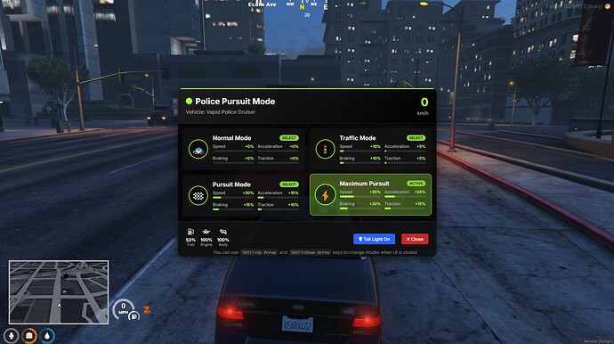 [PAID] Police Pursuit Mode [QBCore/ESX/QBox] | Modern Pursuit UI | Rank Permissions | Custom ...