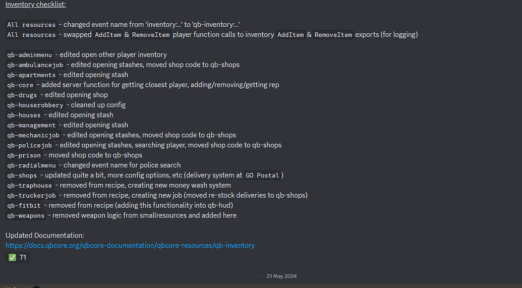 New qb-inventory edit - FiveM Releases - Cfx.re Community