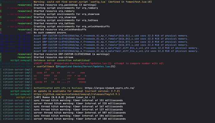 Awaiting scritps? Help - Discussion - Cfx.re Community