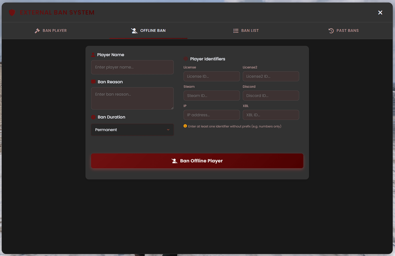 [ESX/QB/STANDALONE] Advanced Ban System - FiveM Releases - Cfx.re Community