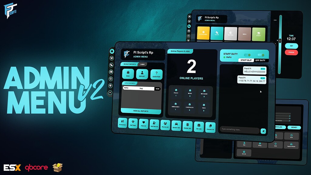 V2[Update] [ESX / QB / OX] Admin Menu Script | Advanced Features & Easy Setup! - FiveM Releases ...