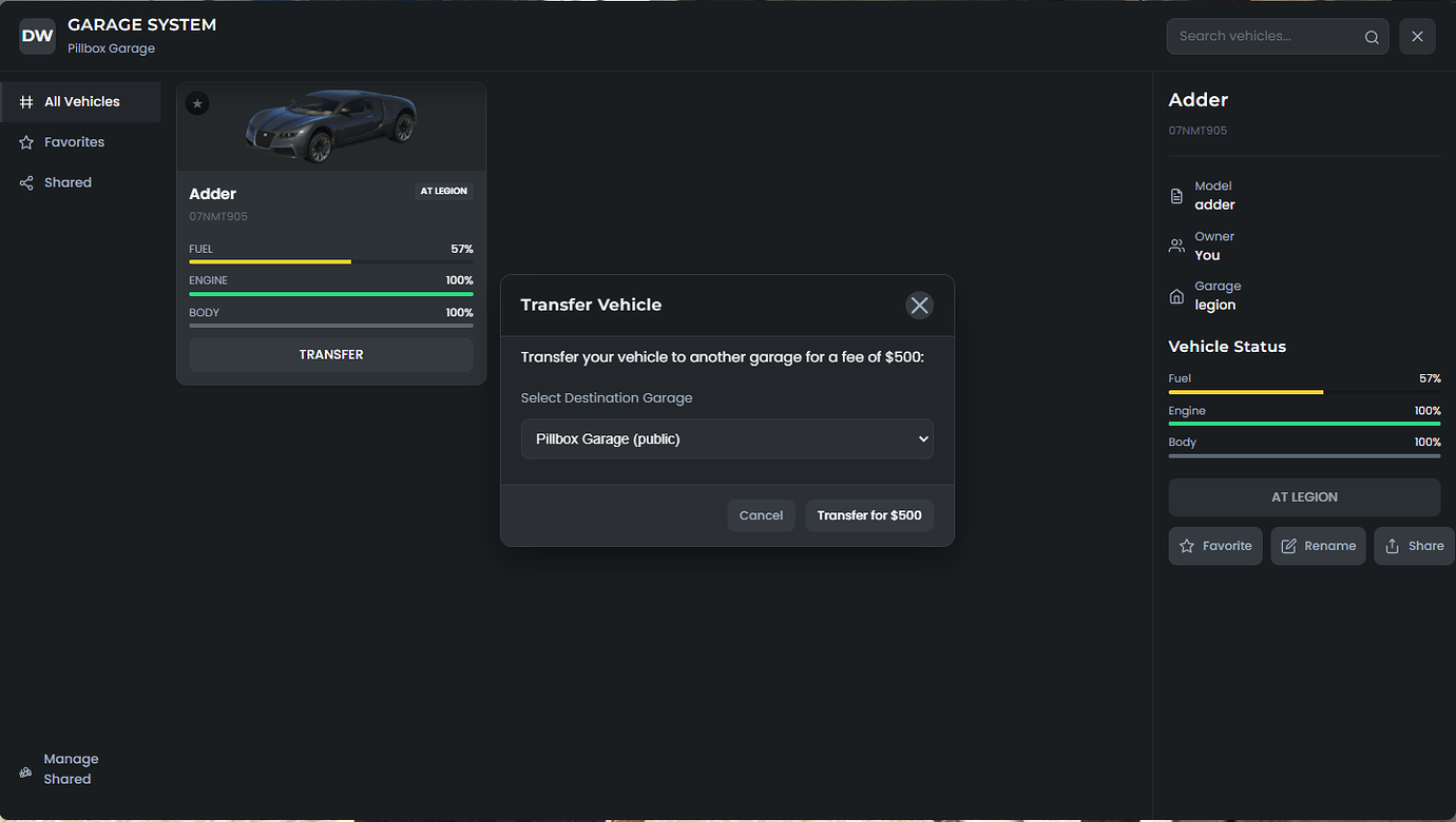 [QBCore] - Advanced Garage System - FiveM Releases - Cfx.re Community