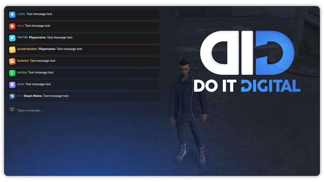 Advanced Chat System | 9 Themes | Live Editor | RP Ready [ESX/QBcore ...