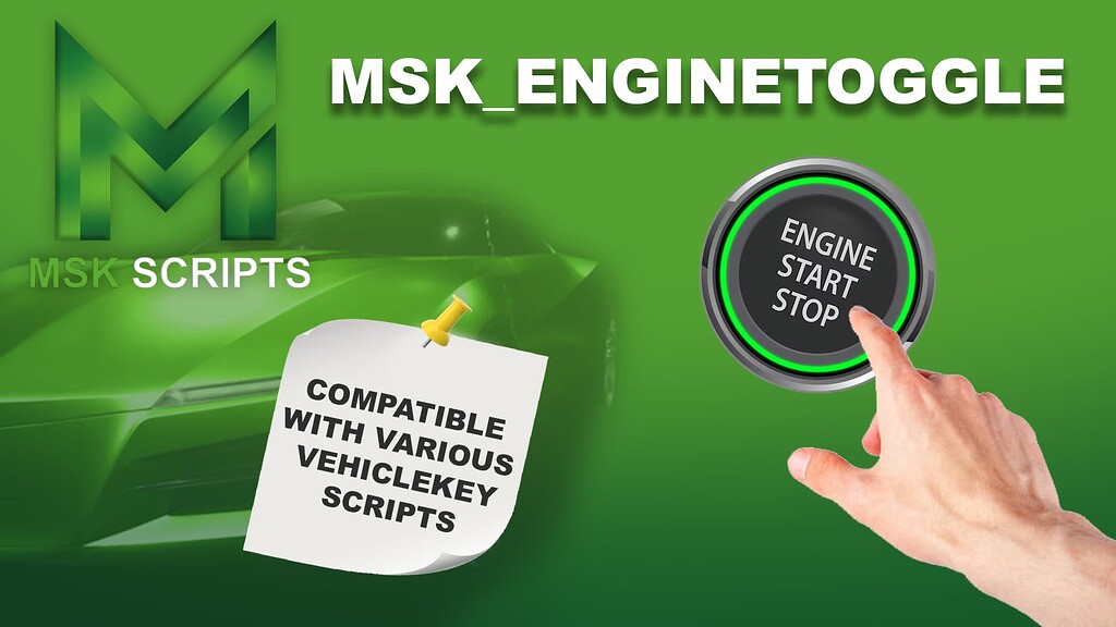 MSK EngineToggle - Toggle Engine On/Off - FiveM Releases - Cfx.re Community