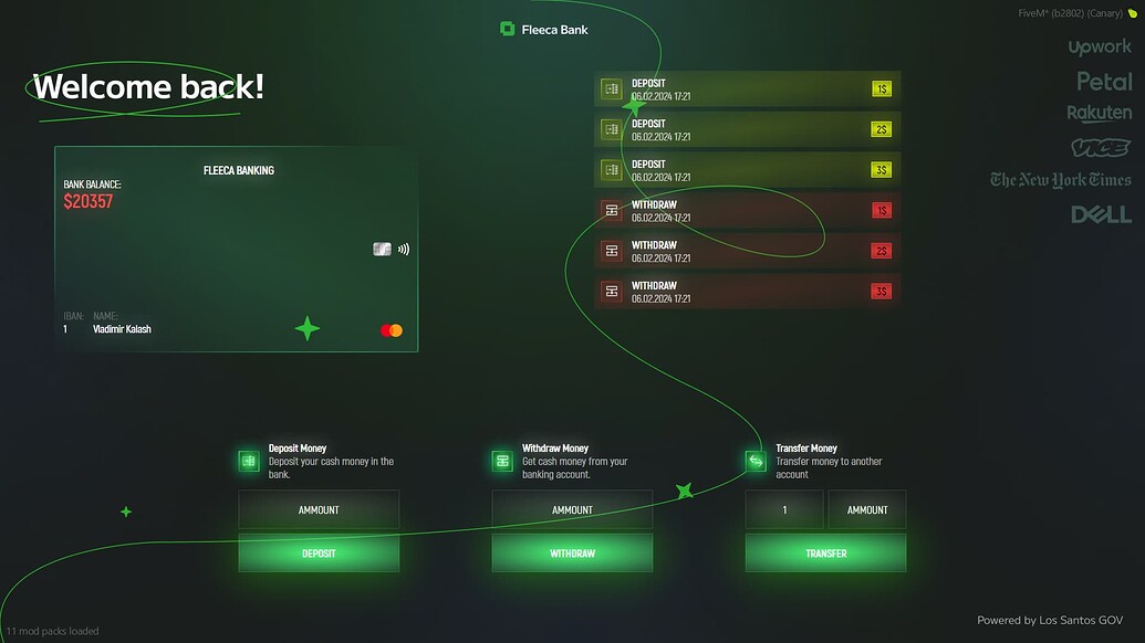 [PAID] New Banking System - Fleeca Banking Open Source [ESX/QBCORE/VRP ...