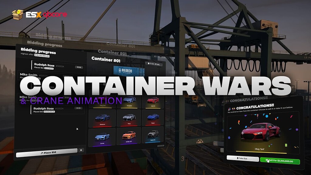 Container Wars with Crane Animation! - FiveM Releases - Cfx.re Community