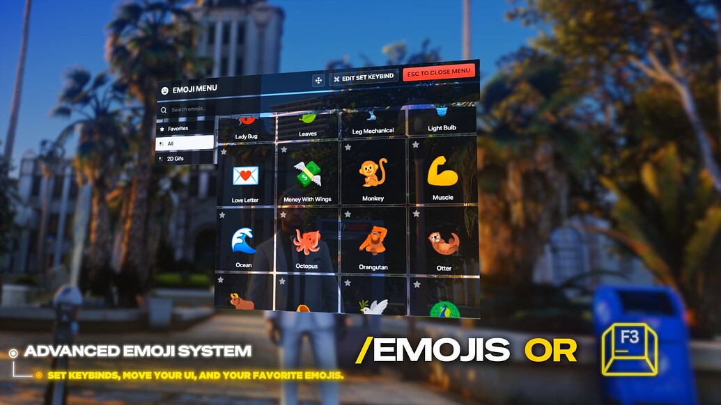 Tuff Emoji Menu [ QB, QBOX, ESX, STANDALONE ] - FiveM Releases - Cfx.re ...