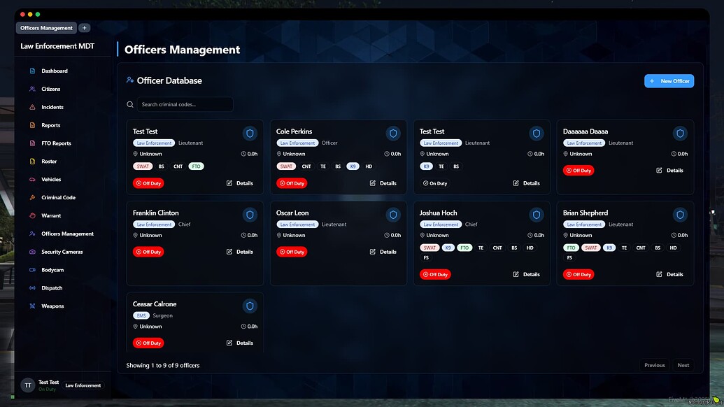 [QBCore] [Qbox] [ESX] [OX] Advanced MDT and Dispatch System (Police, EMS, DOJ, Fire, and More ...