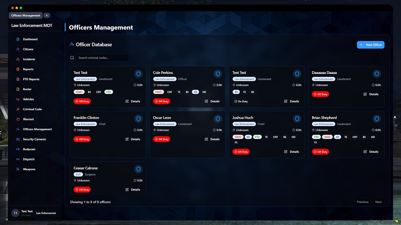 [QBCore] [Qbox] [ESX] [OX] Advanced MDT and Dispatch System (Police, EMS, DOJ, Fire, and More ...