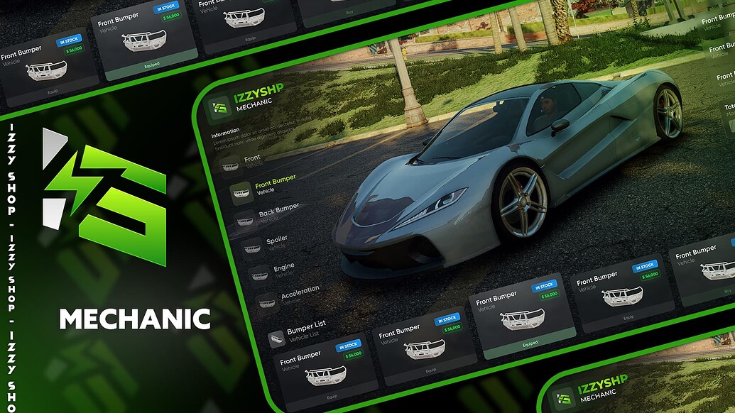 Mechanic job / Boss menu / Garage System [ESX-QB-QBOX] - FiveM Releases ...