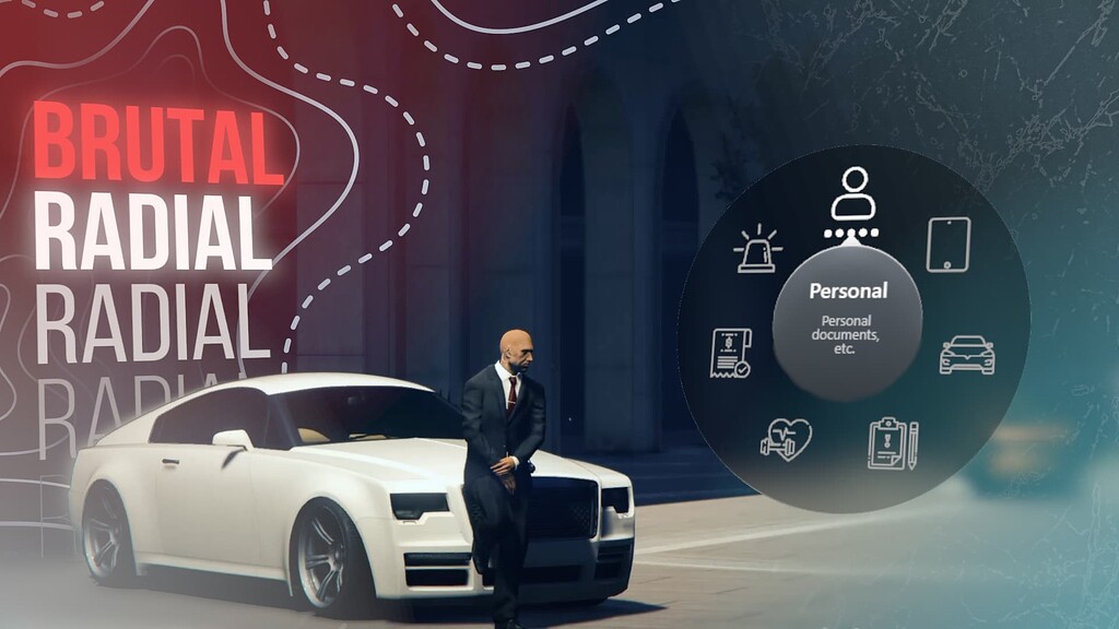 Radial Menu [ESX/QBCORE/QBOX] Brutal Scripts - FiveM Releases - Cfx.re Community