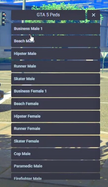 [Standalone] Ped Menu - FiveM Releases - Cfx.re Community