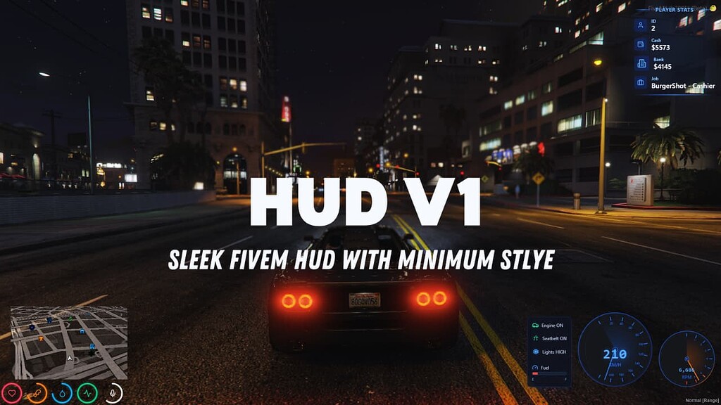 [FREE] HUD V1 | Compatible with ESX, QBCore, QBox - FiveM Releases ...