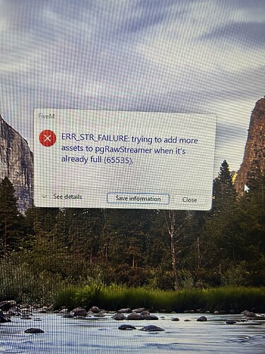 Pool Size Full - FiveM Client Support - Cfx.re Community