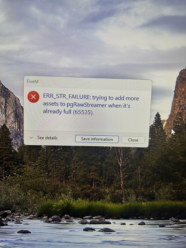 Pool Size Full - FiveM Client Support - Cfx.re Community