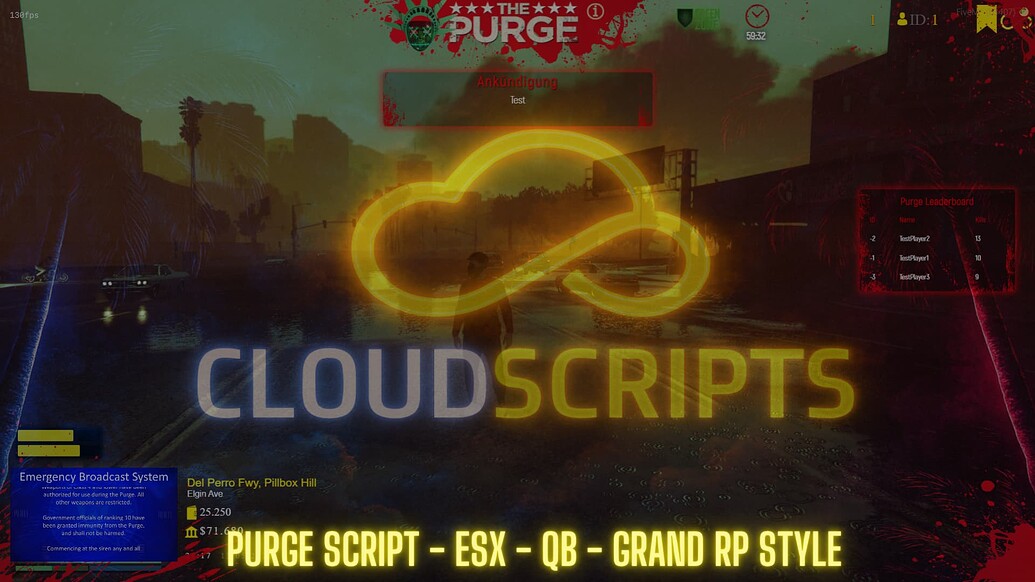 [PAID | ESX - QB ] Purge - CloudScripts - Grand Rp Style - FiveM Releases - Cfx.re Community
