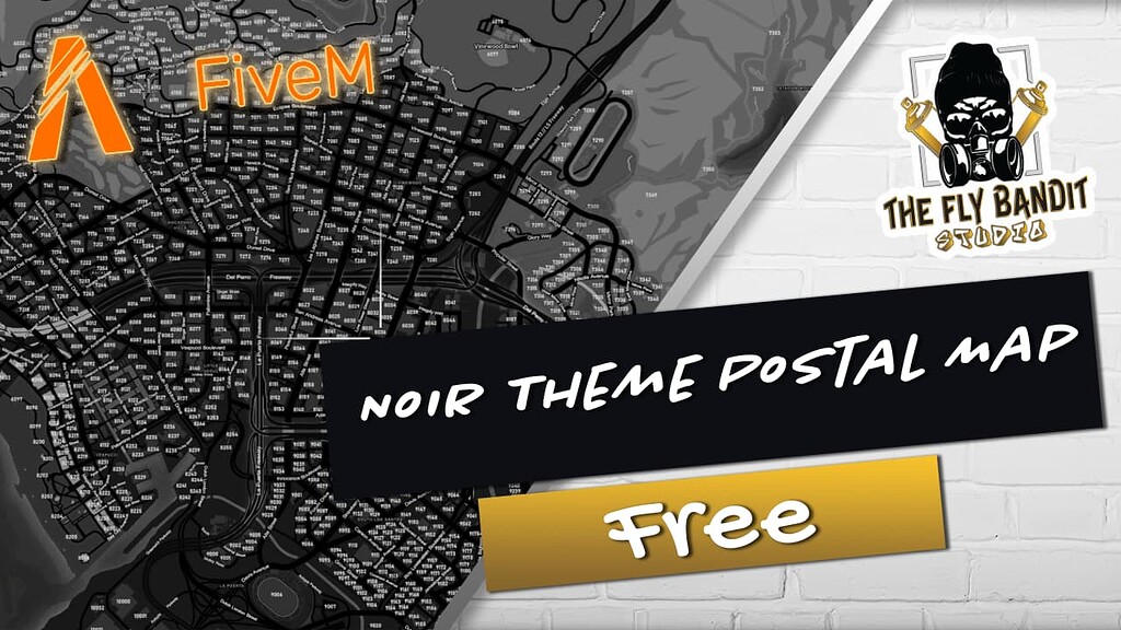 [FREE][MINIMAP] Noir (Black& White) Theme Postal Map - FiveM Releases ...