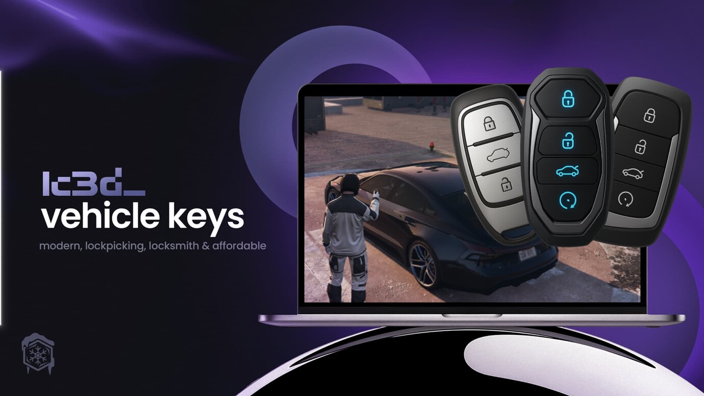 Advanced Vehicle Keys System | Locksmith, Lockpicking, Alarm, 3 UI ...
