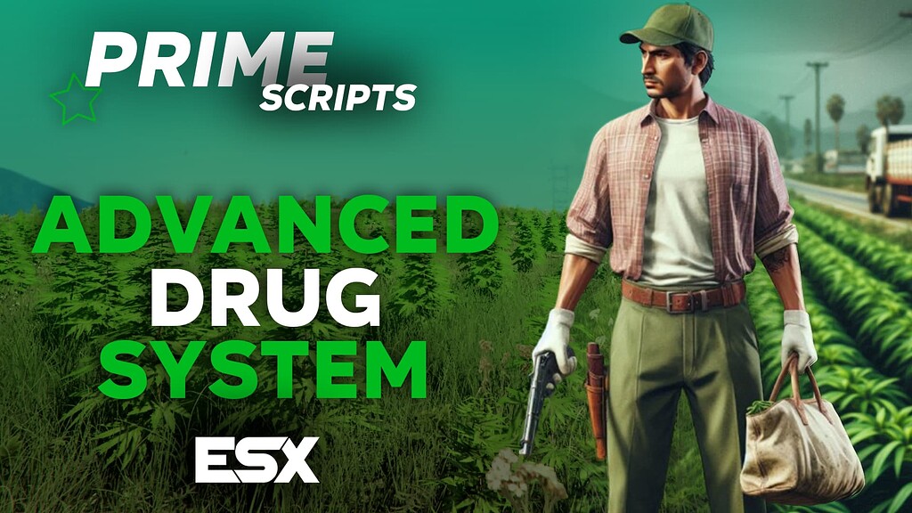 [ESX] primeDrugs 🪴 - Plantable Drug System with effects, growing plants ...
