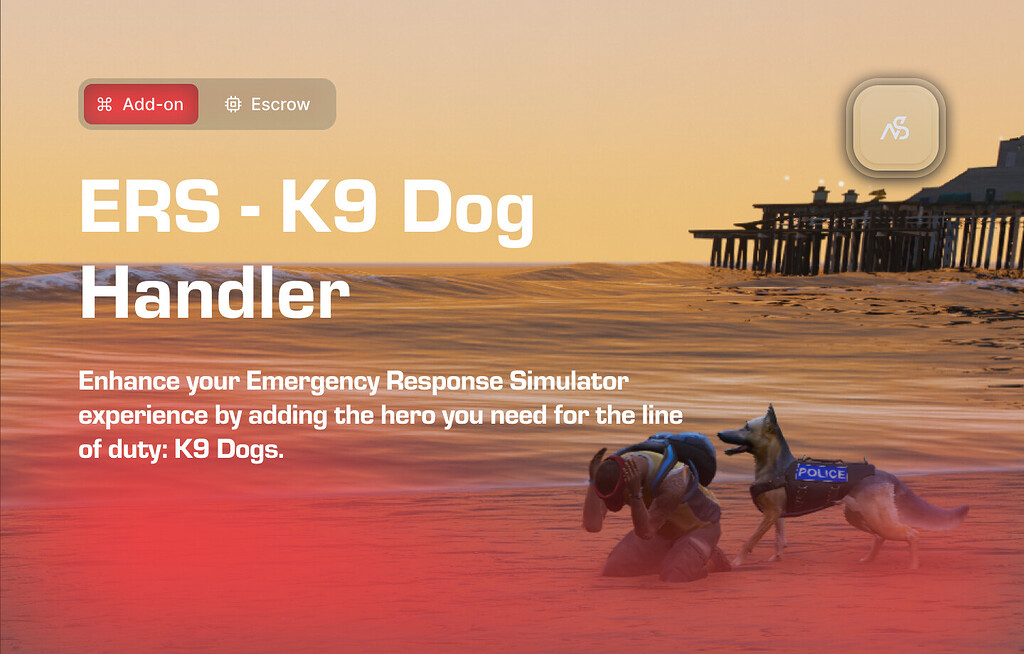 [PAID] K9 Dog Handler - Add on 3 for ERS - FiveM Releases - Cfx.re ...