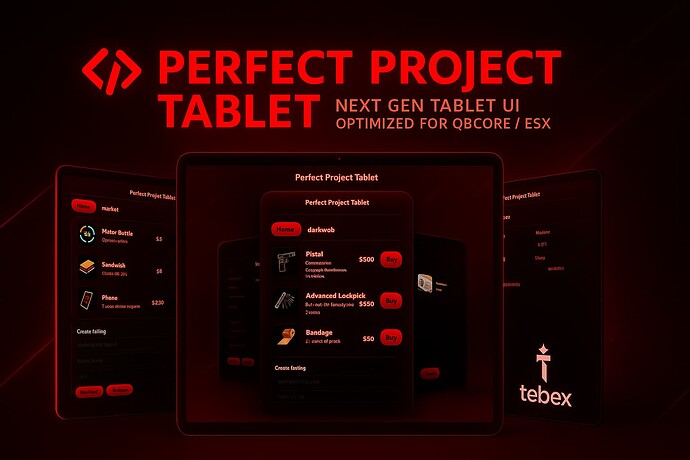 [QB/ESX] Perfect Tablet - FiveM Releases - Cfx.re Community