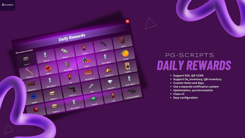 [esx Qbcore] Daily Rewards Fivem Releases Cfx Re Community