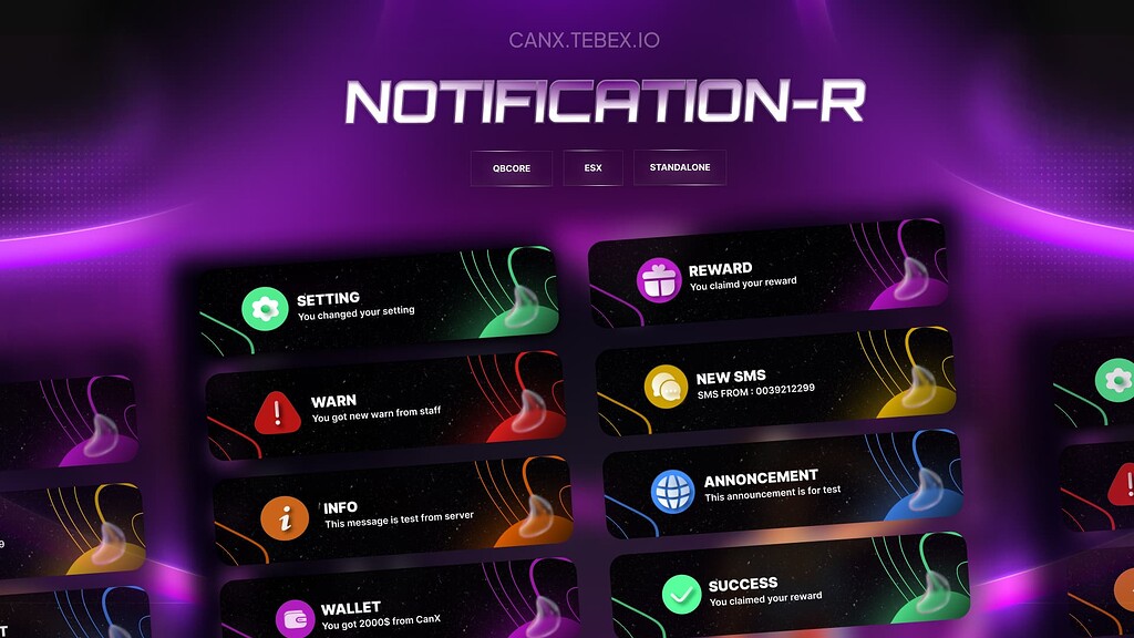 [PAID][STANDALONE] CanX - Notification - FiveM Releases - Cfx.re Community