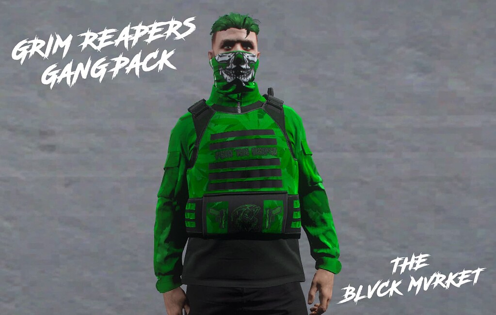 [CLOTHING][PAID] Grim Reefers Gang Set | MP Male & MP Female - FiveM Releases - Cfx.re Community