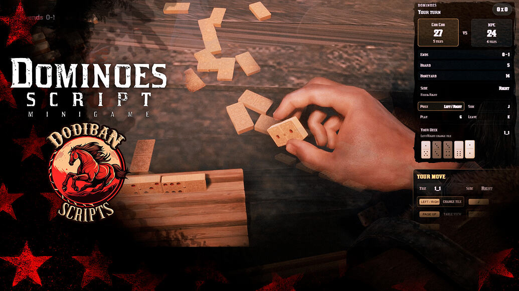 [PAID] Dominoes Minigame RedM - RedM Releases - Cfx.re Community