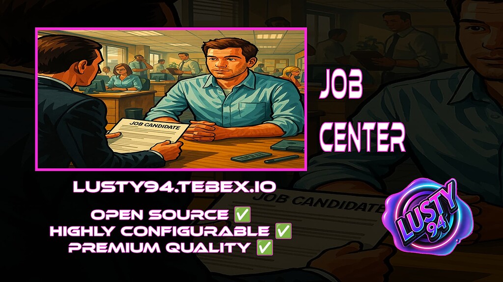 [FREE] [QB] Job Center | Fully Modular | Jobs Licenses & Identity Documents - FiveM Releases ...