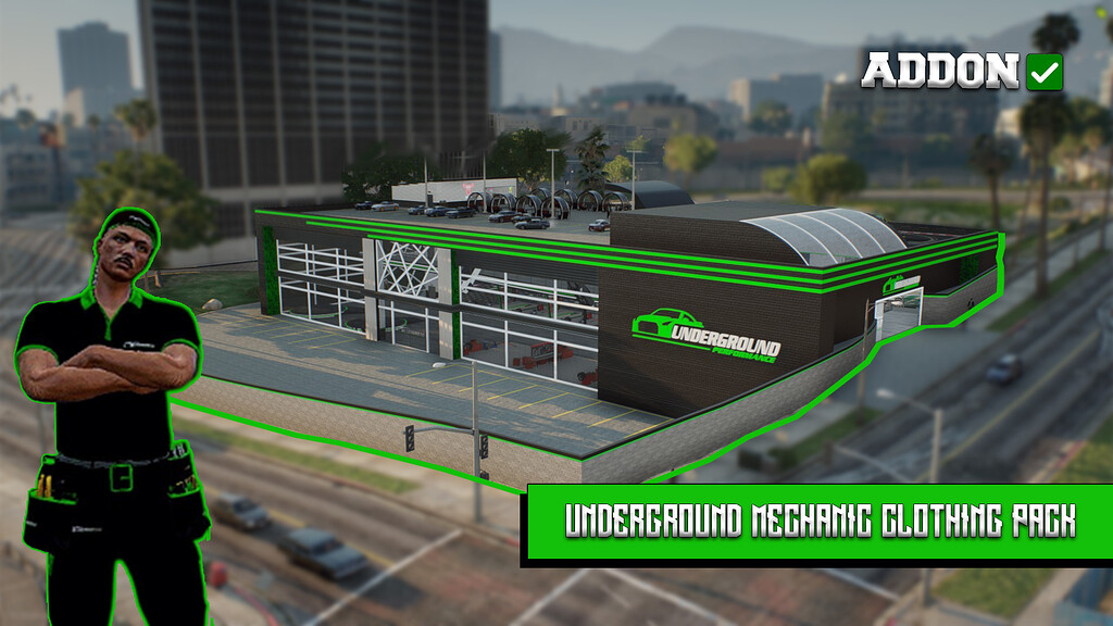 [CLOTHES] [ADDON] - Underground Mechanic Outfit Pack - FiveM Releases ...