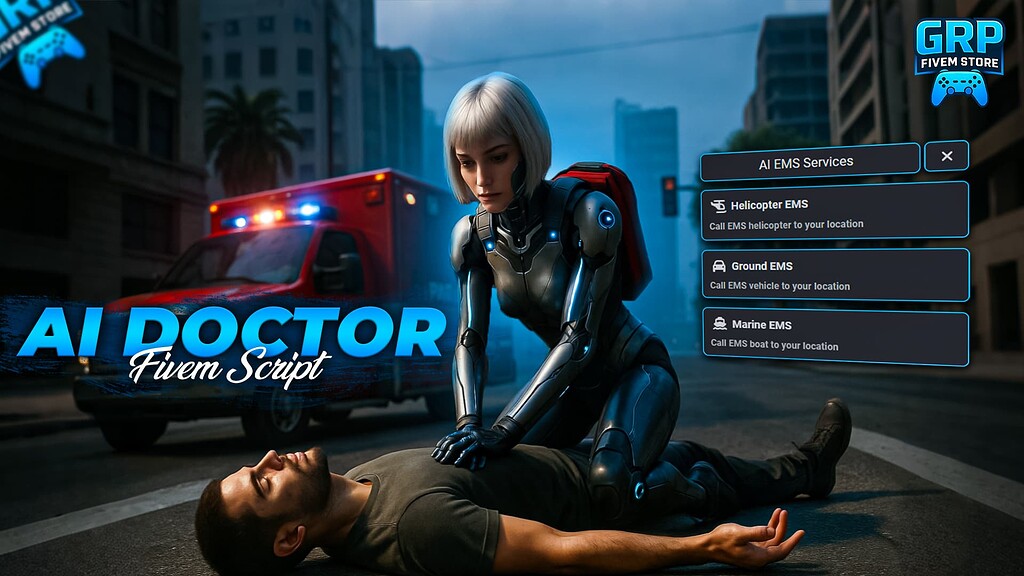 Advanced AI Doctor/Ambulance System (QBCore / ESX / Qbox) - FiveM Releases - Cfx.re Community