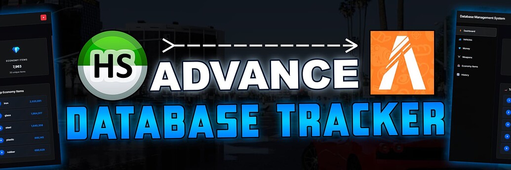 Database & Economy Tracker System for ESX, QB and Qbox Server - FiveM ...